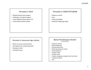 Pengajaran individu | PPT