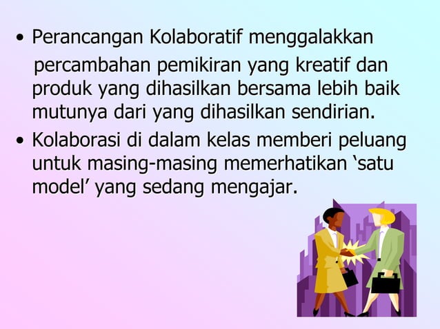 Pembelajaran Kolaboratif di sekolah SK dan SMK | PPT