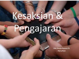 Pengajaran dan kesaksian | PPT