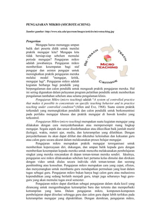 Pengajaran mikro | PDF
