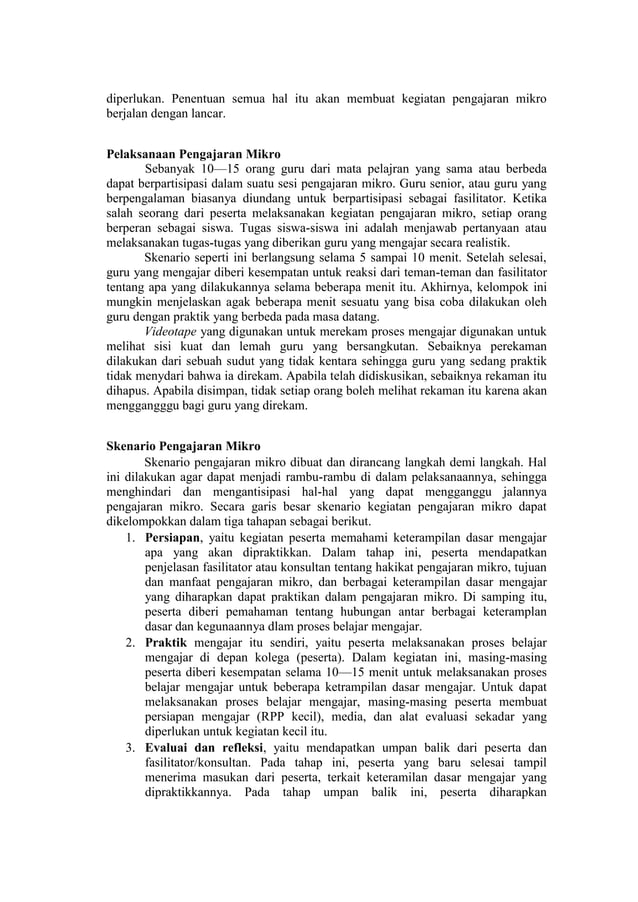 Pengajaran mikro | PDF