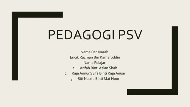 Teknik Penyoalan PSV Sek Ren | PPT