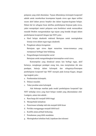 Pengajaran teman sebaya sebagai sumber belajar | PDF