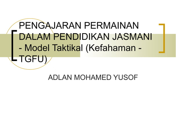 Pengajaran tgfu | PPT