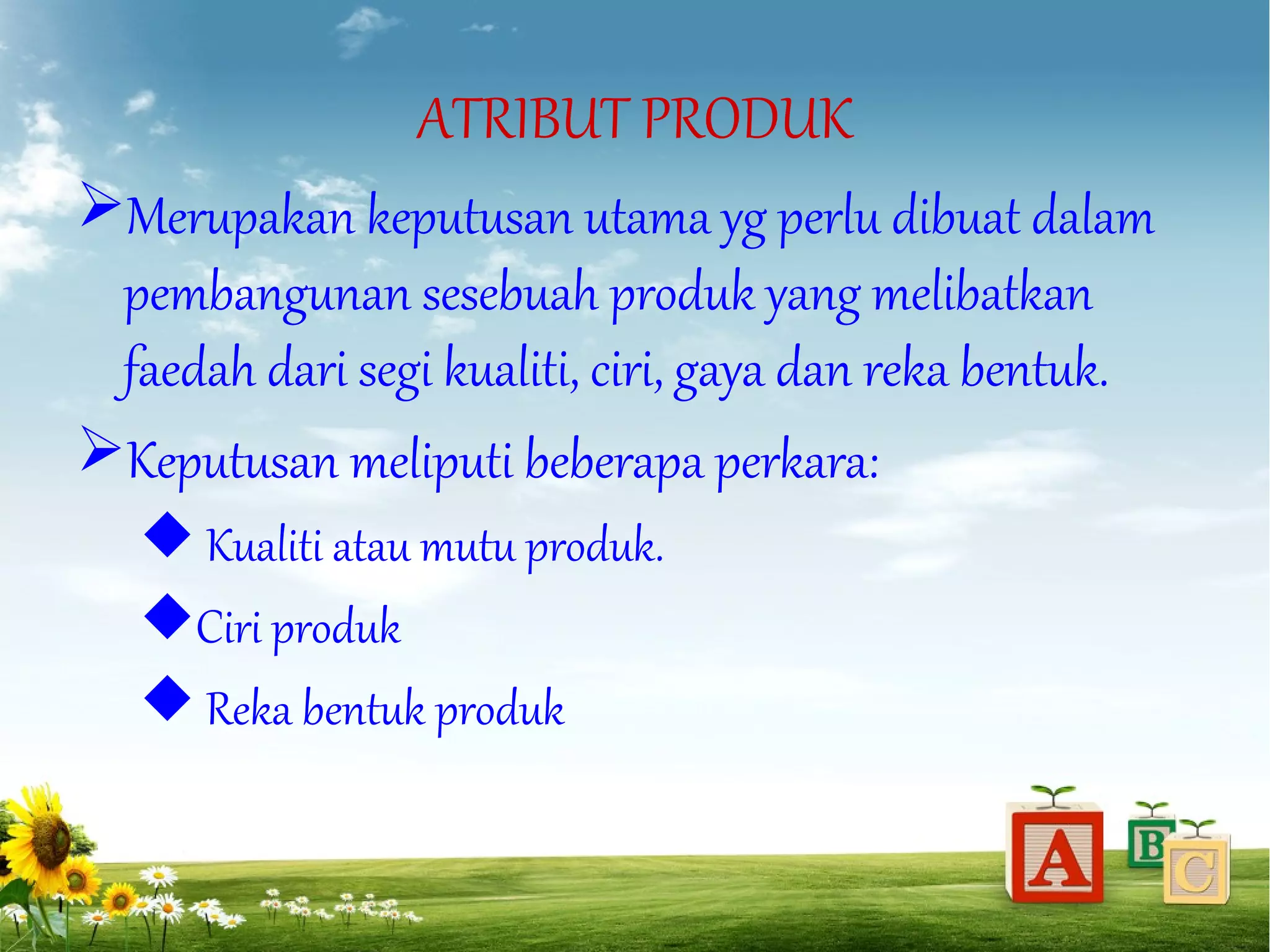 PENGAJIAN PERNIAGAAN STPM - CAMPURAN PEMASARAN (PRODUK) | PPT