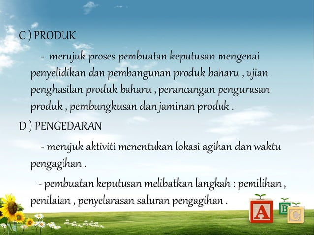 PENGAJIAN PERNIAGAAN STPM - CAMPURAN PEMASARAN (PRODUK)