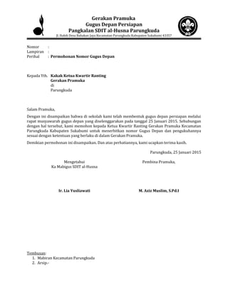 Pengajuan Nomor Gudep | DOC