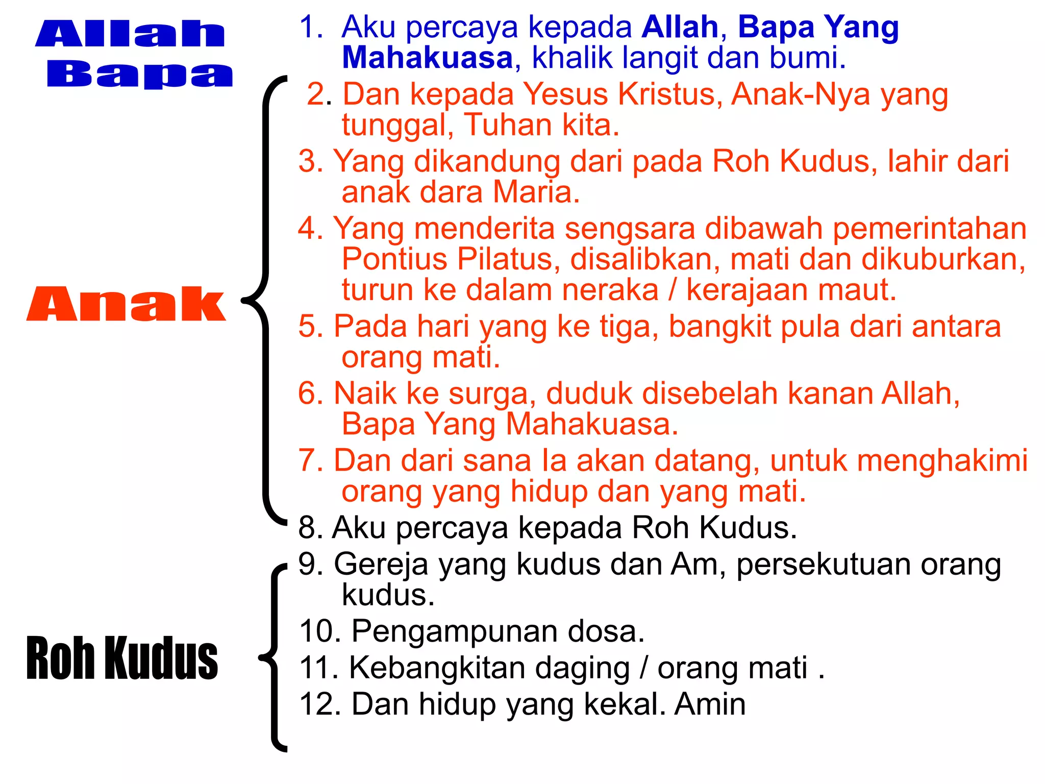 Pengakuan IMAN RASULI dan LATAR BELAKANG PEMAHAMAN | PPTX