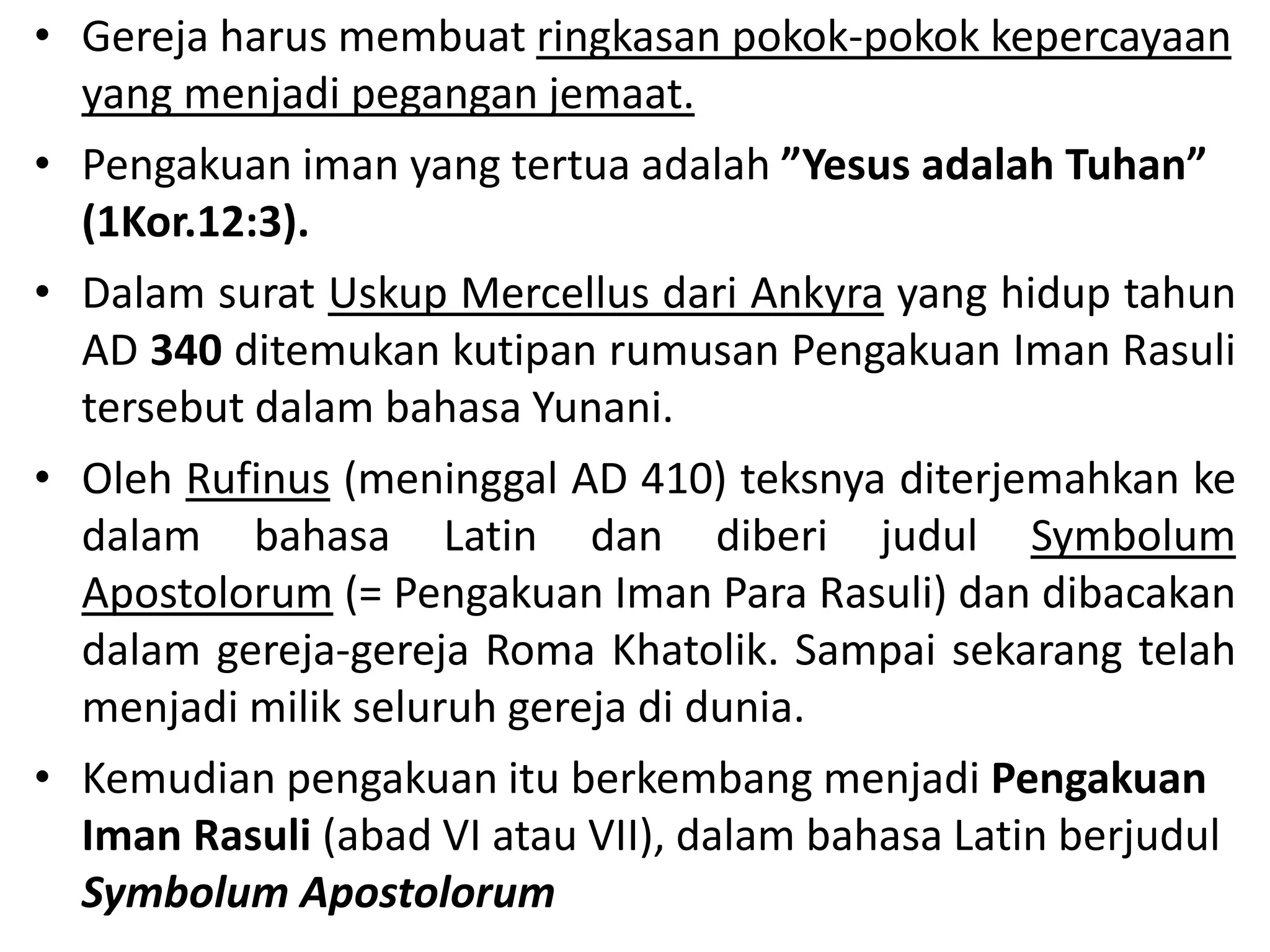 Pengakuan IMAN RASULI dan LATAR BELAKANG PEMAHAMAN | PPTX
