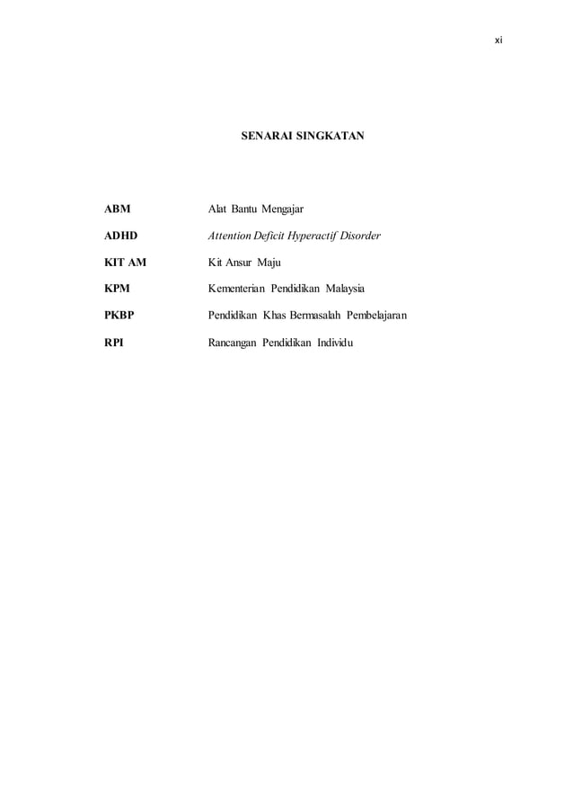 Pengakuan isi kandungan senarai jadual senarai rajah kajian utk ar | DOCX