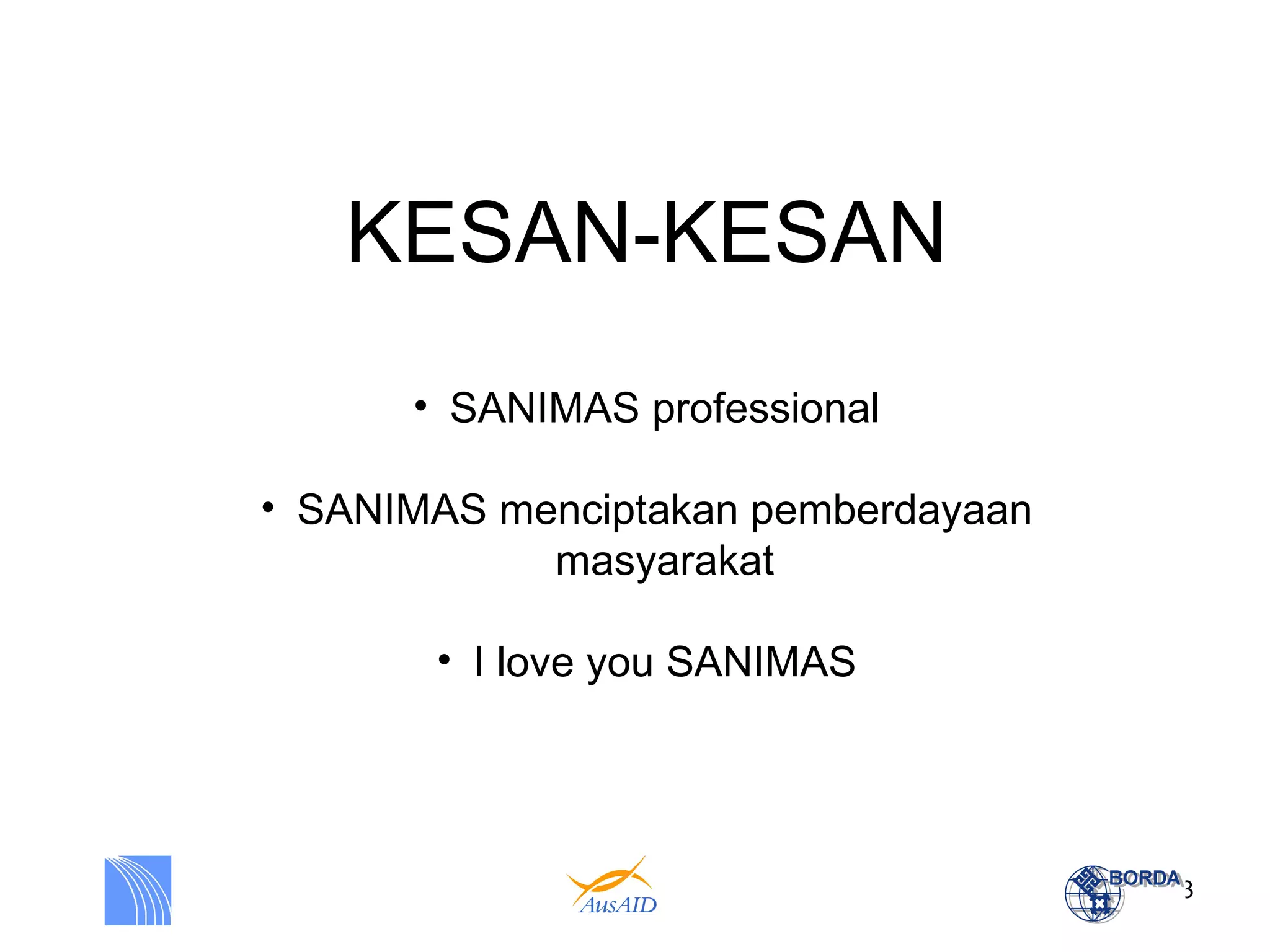 Pengalaman Pelaksanaan SANIMAS RW I Lingkungan Balongcok Kelurahan ...