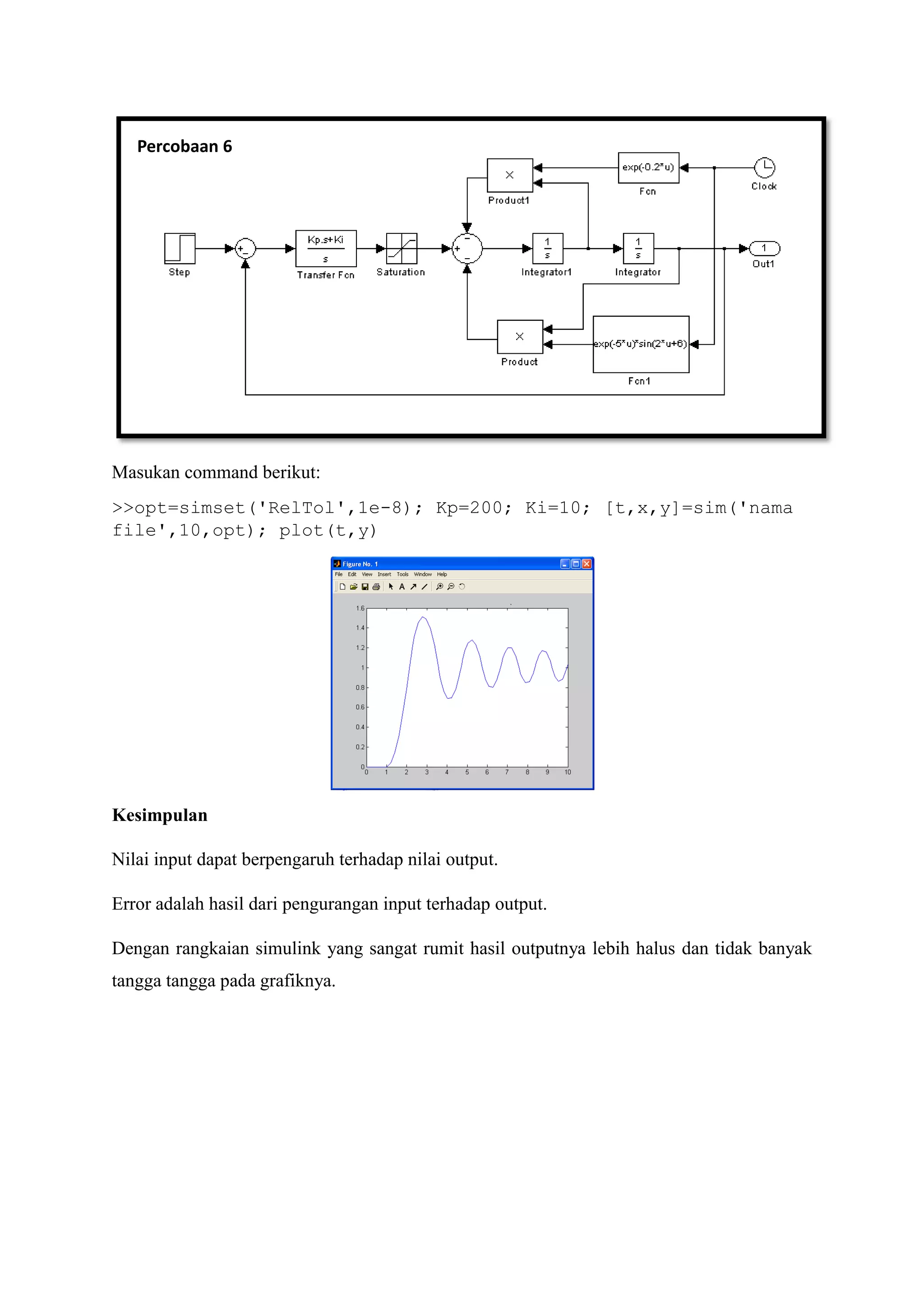 Pengamatan bentuk sinyal output untuk sistem yang kompleks | PDF