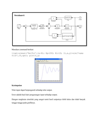 Pengamatan bentuk sinyal output untuk sistem yang kompleks | PDF | Free Download
