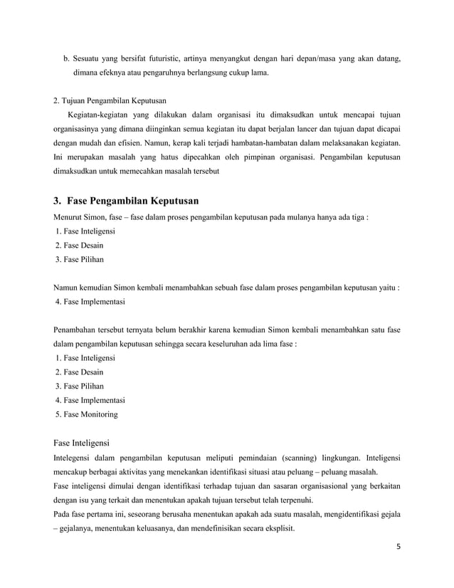 Pengambilan keputusan dalam manajemen | DOCX
