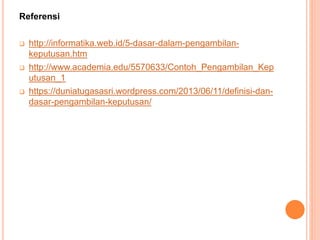 Pengambilan Keputusan Dalam Organisasi | PPTX