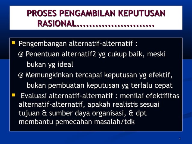 Pengambilan keputusan (manajemen) | PPT