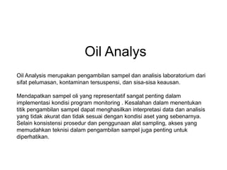 Pengambilan Oli Sampling.ppt