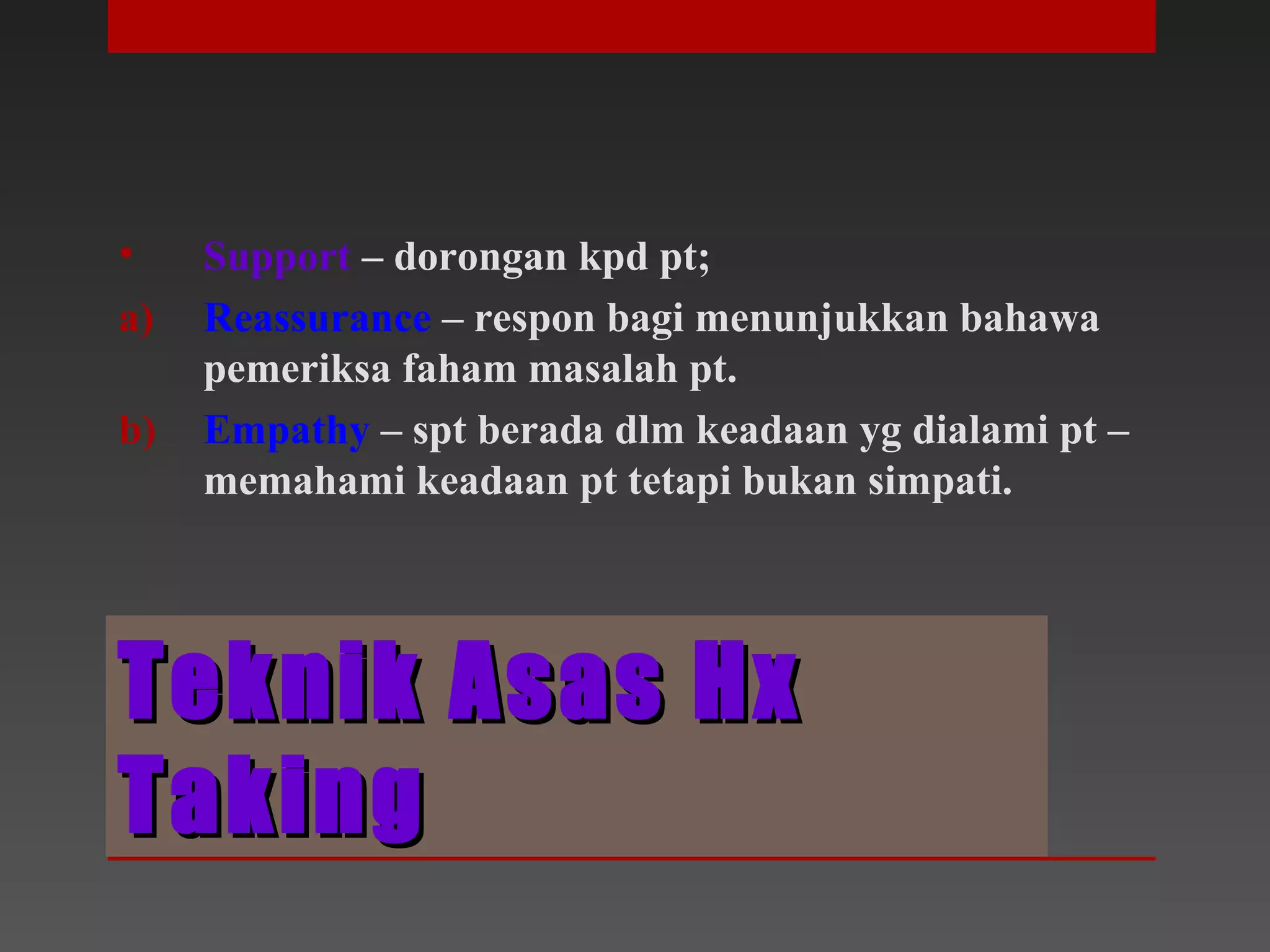 PENGAMBILAN RIWAYAT PESAKIT - SISTEM SALURAN PERNAFASAN | PPT