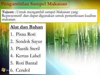 PENGAMBILAN SAMPEL MAKANAN.pptx