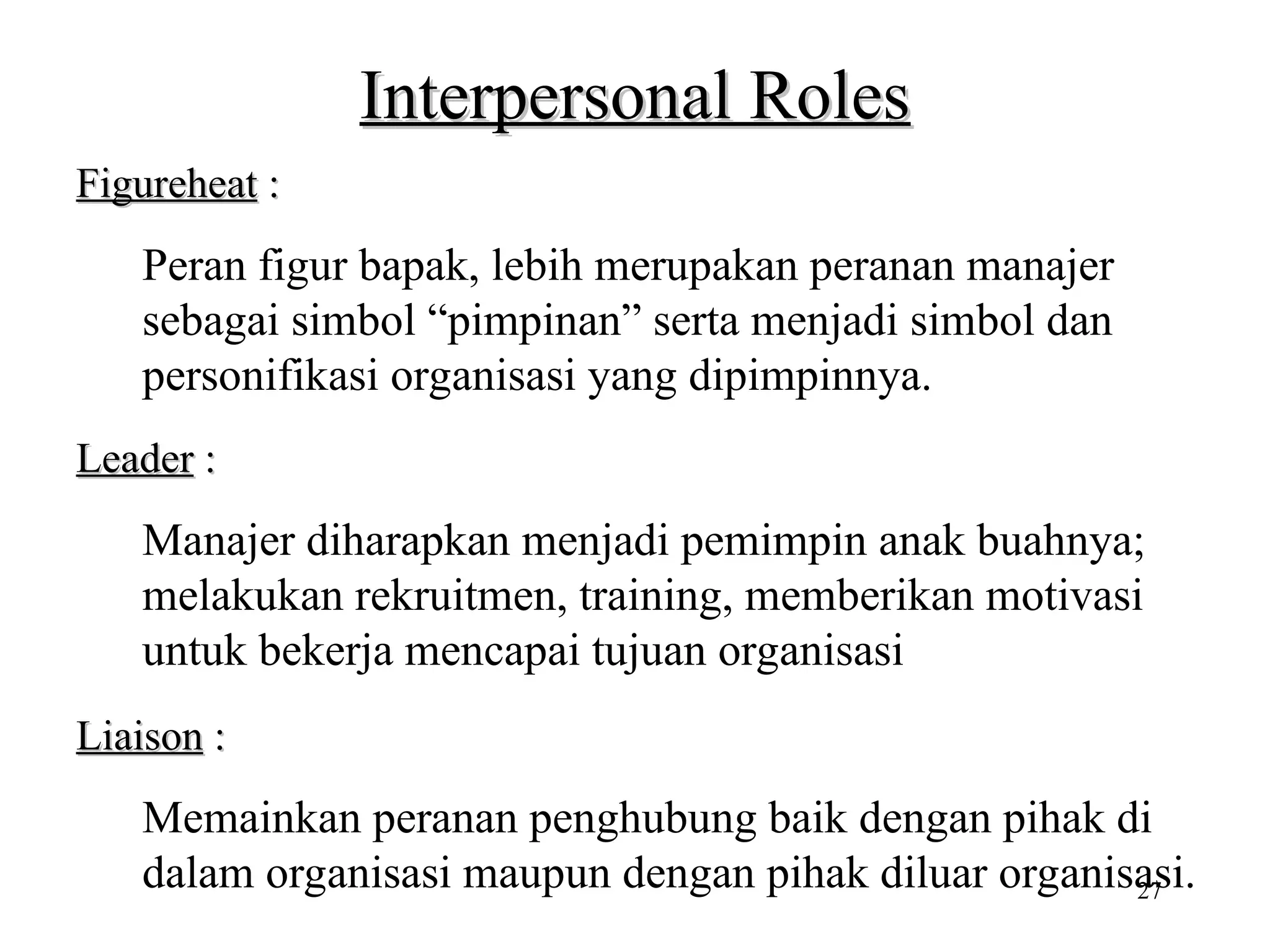 Presentasi Pengantar Manajemen Organisasi | PPT
