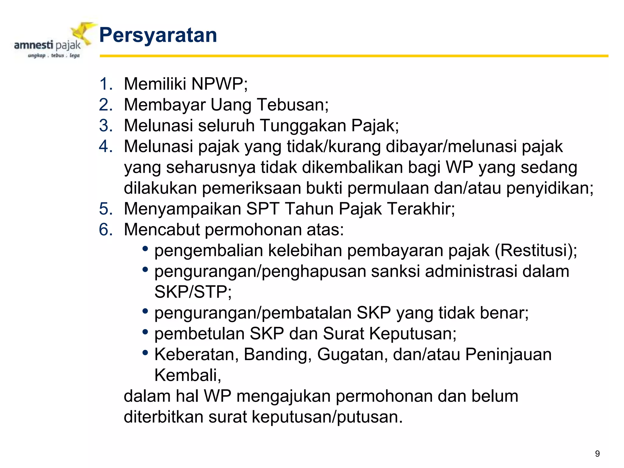 Pengampunan Pajak 020816 | PPTX