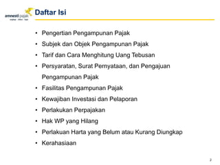 Pengampunan Pajak 020816 | PPT