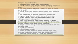 Pengangkutan dengan kereta api (presentasi) | PPTX