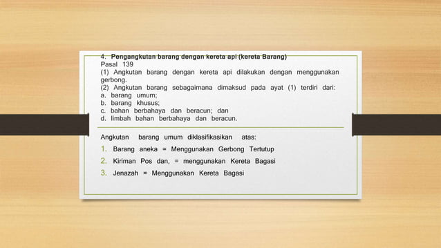 Pengangkutan dengan kereta api (presentasi) | PPTX
