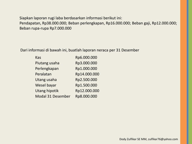 Pengantar Akuntansi 1-3, Soal | PDF