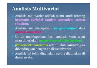 Pengantar analisis-multivariat | PDF