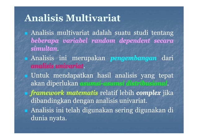 Pengantar analisis-multivariat | PDF
