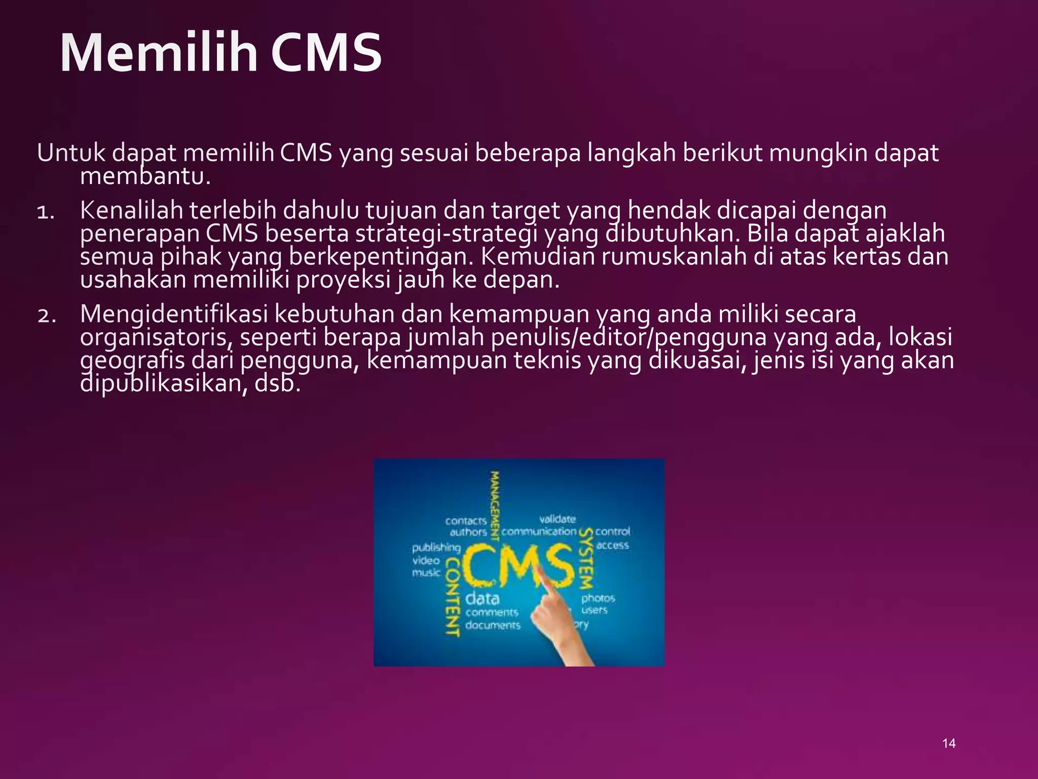Content Management System Cms Ppt
