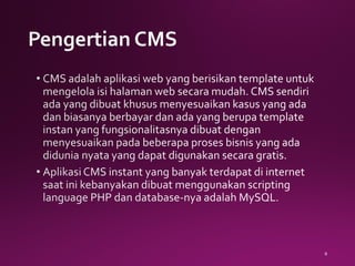 Pengantar content-management-system-cms | PPT