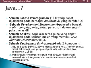 Pengantar dasar-pemrograman-java | PPTX