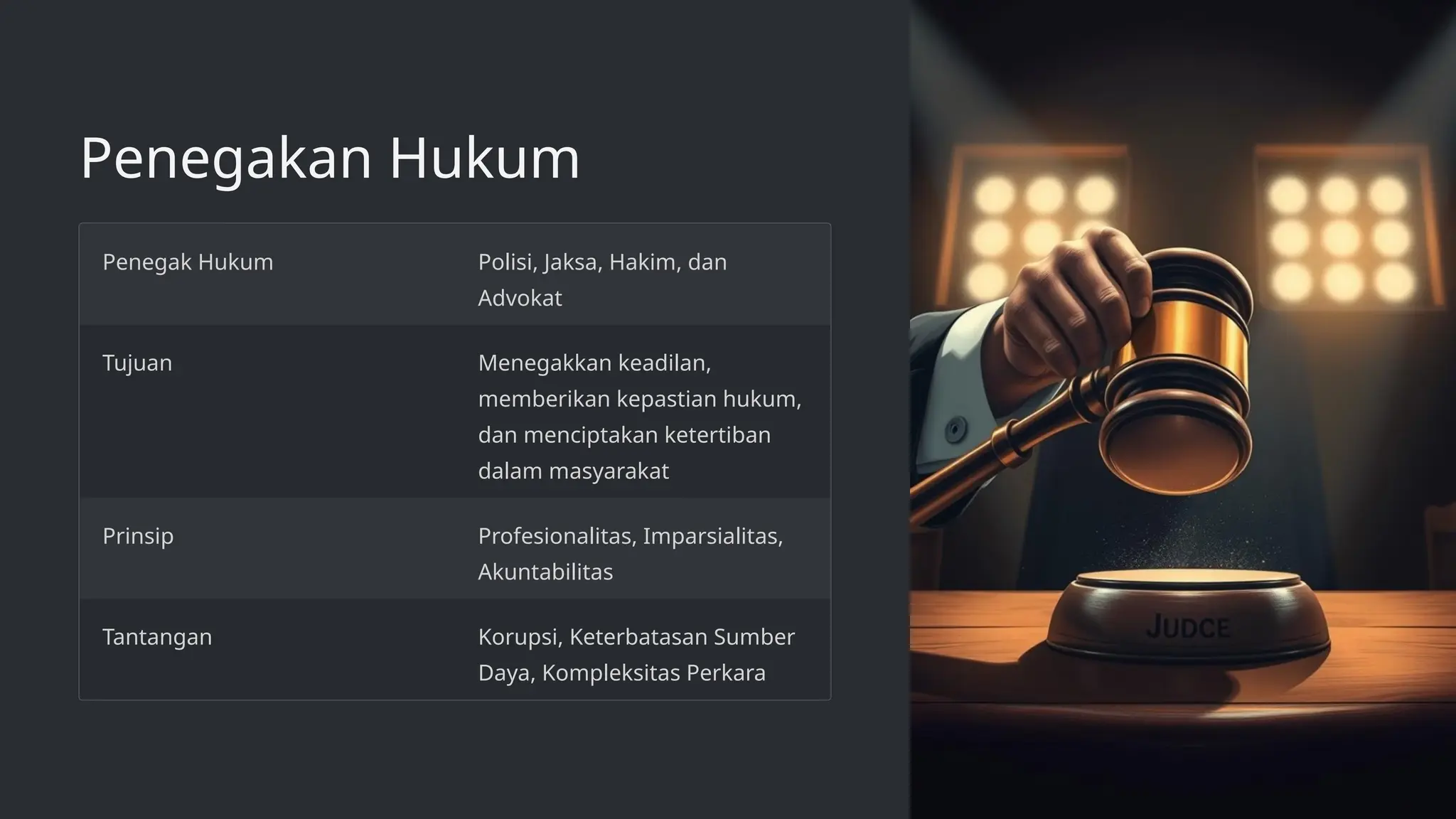 Materi Pengantar Ilmu Hukum PowerPoint Terbaru | PPTX