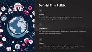 Pengantar Ilmu Politik PowertPoint Terbaru | PPTX