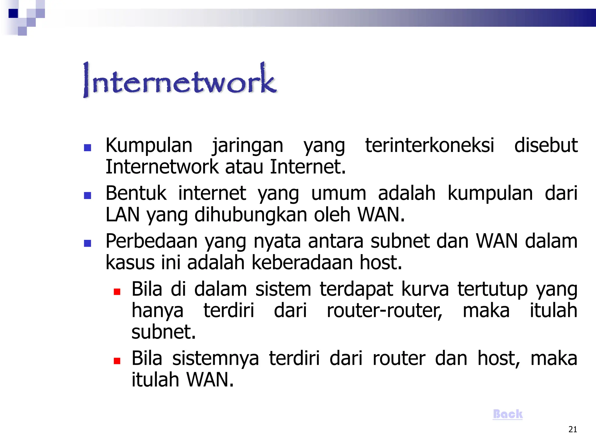 Pengantar Jaringan Komputer yang digunakan untuk pembelajran jaringan ...