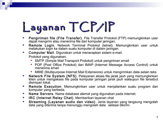 Pengantar jarkom-1-4 tcp ip | PPT