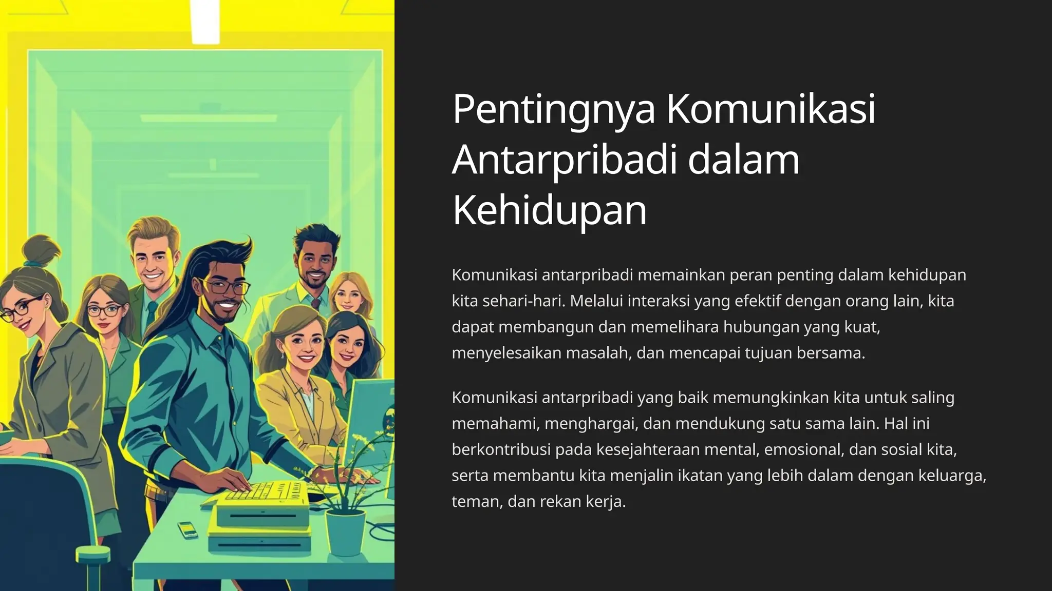 Pengantar Komunikasi Antarpribadi PPT Terbaru | PPTX