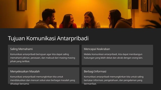 Pengantar Komunikasi Antarpribadi PPT Terbaru | PPTX