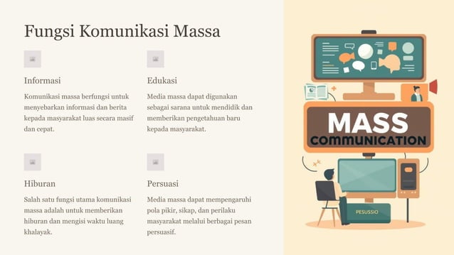 Materi Pengantar Komunikasi Massa PowerPoint | PPTX
