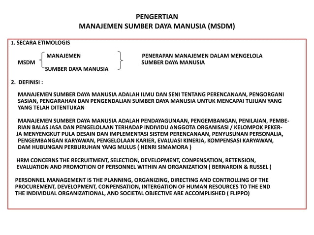 Pengantar manajemen sumber daya manusia di sektor publik | PPTX