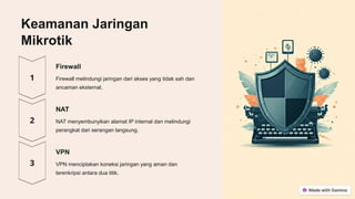 Pengantar-Mikrotik mikrotik materi pertama | PPT