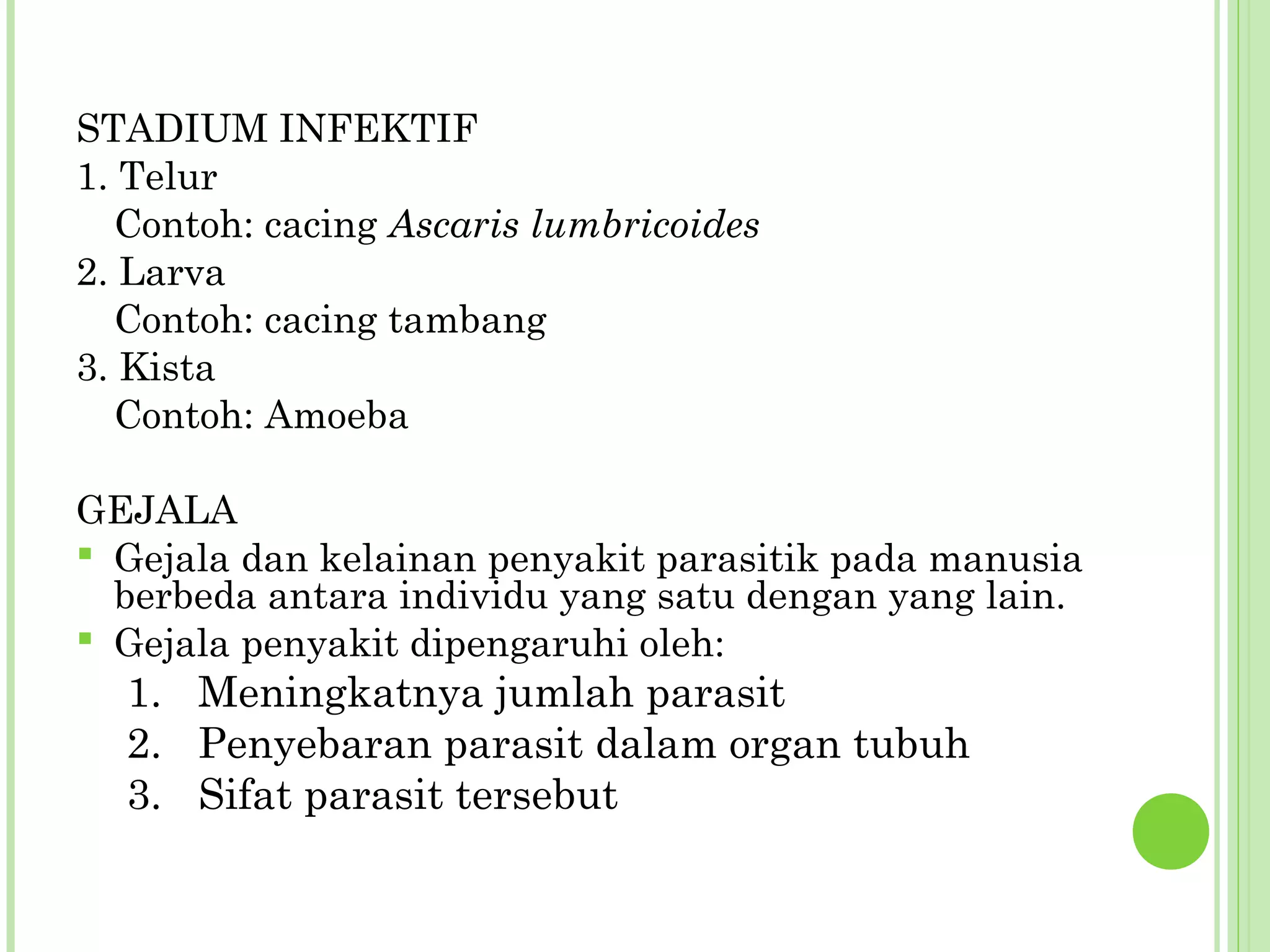 Pengantar parasitologi-new | PPT