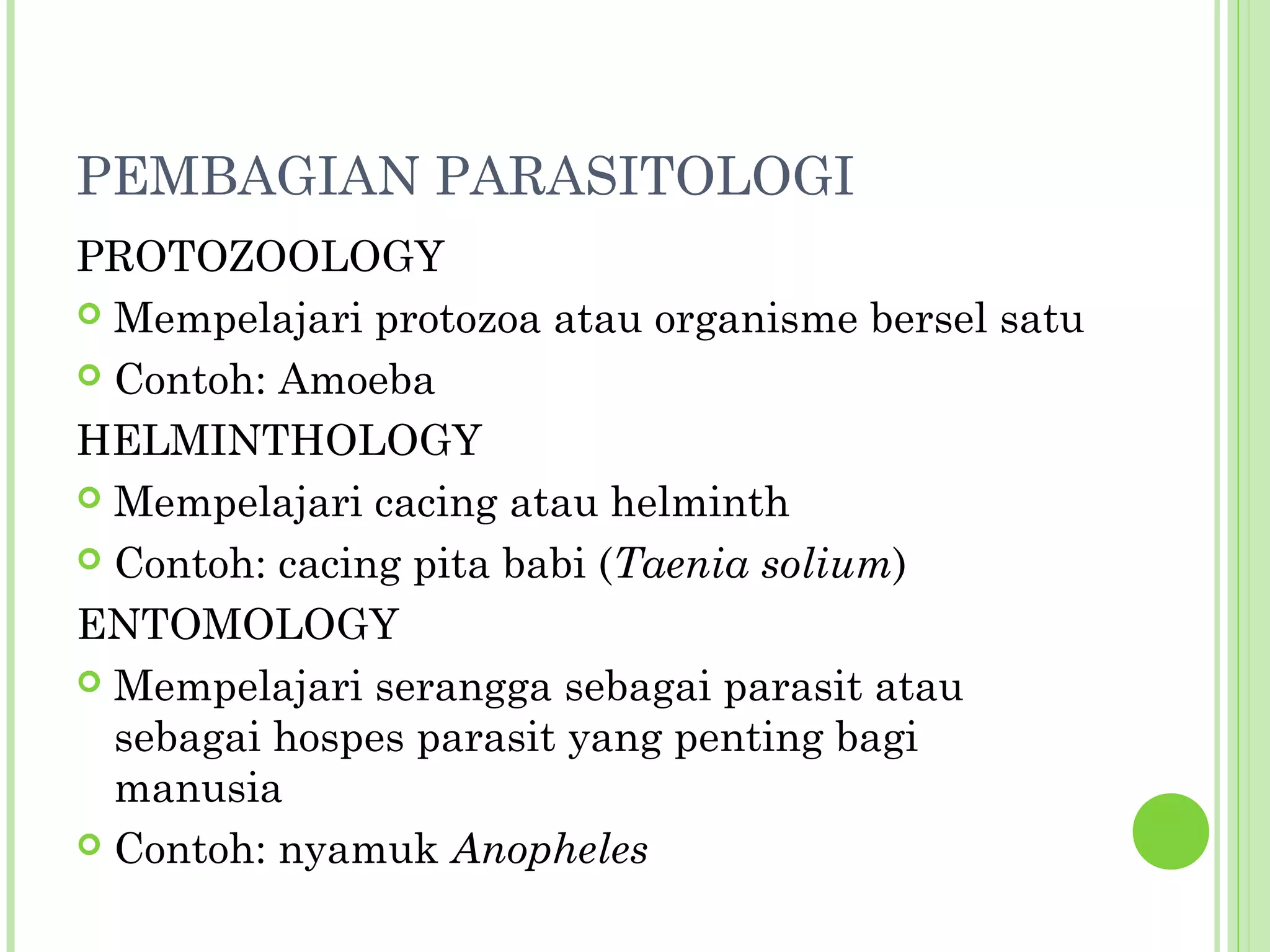 Pengantar parasitologi-new | PPT