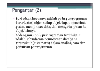 Pengantar Pemrograman Berorientasi Objek | PDF