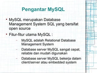Pengantar RDBMS | PPT