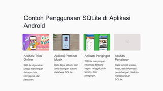 Pengantar SQLite di Android Studio menggunakan bahasa Java | PPTX