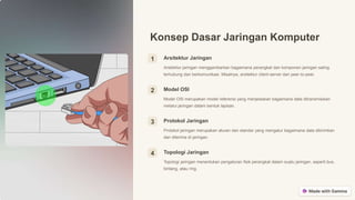 pengantar jaringan dasar materi jaringan dasar pengenalan | PPT