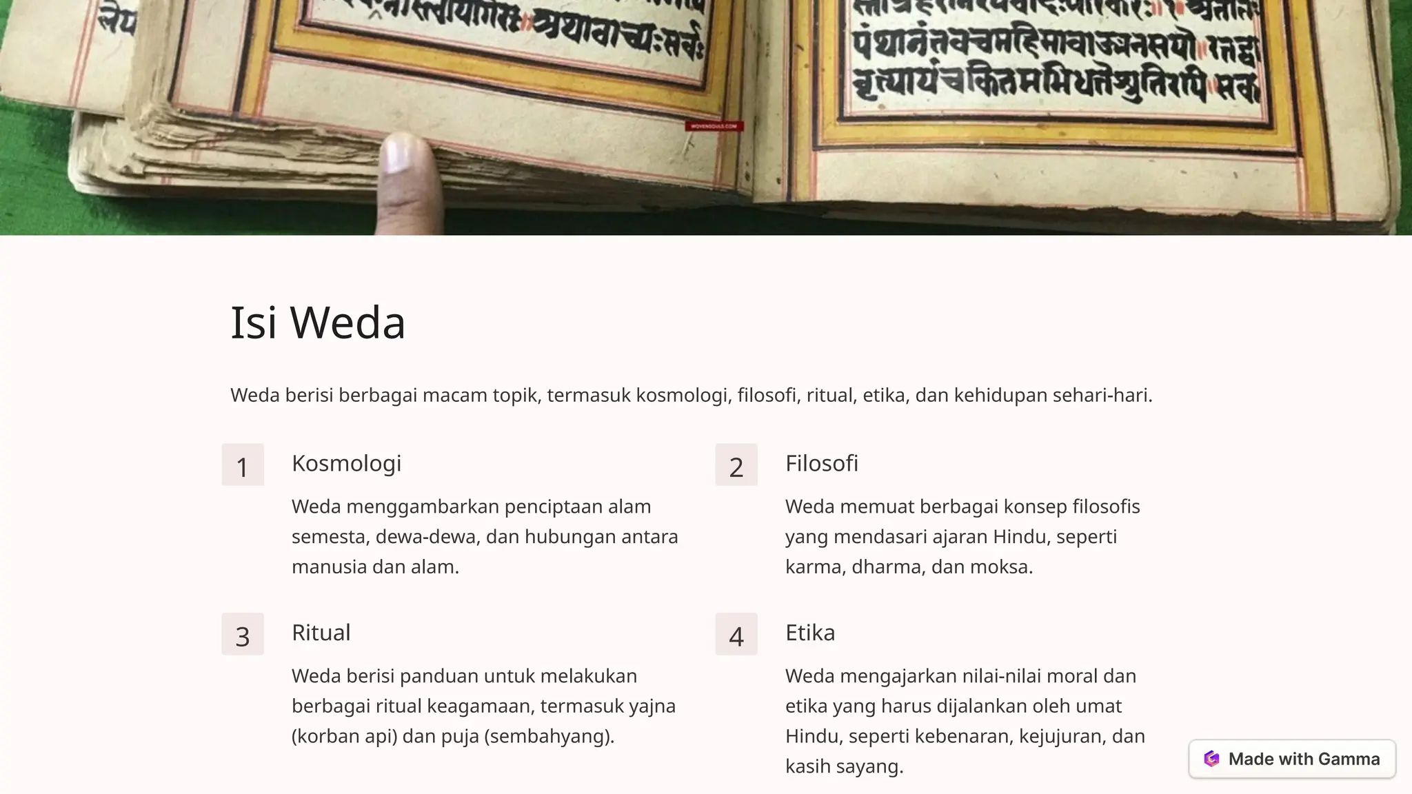 power point pengantar weda sekolah dasar | PPTX